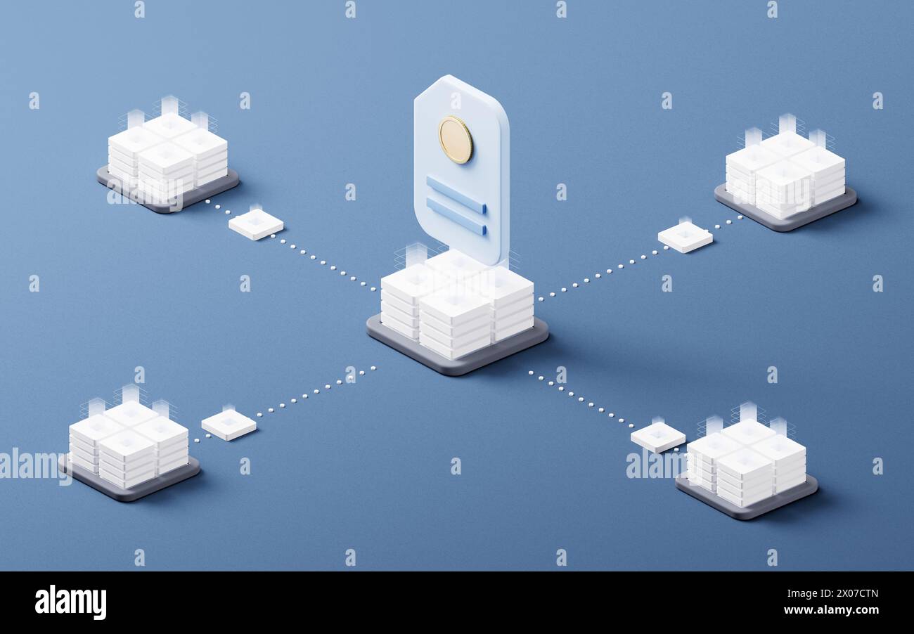 Financial contract paper board, 3d rendering. 3D illustration Stock ...