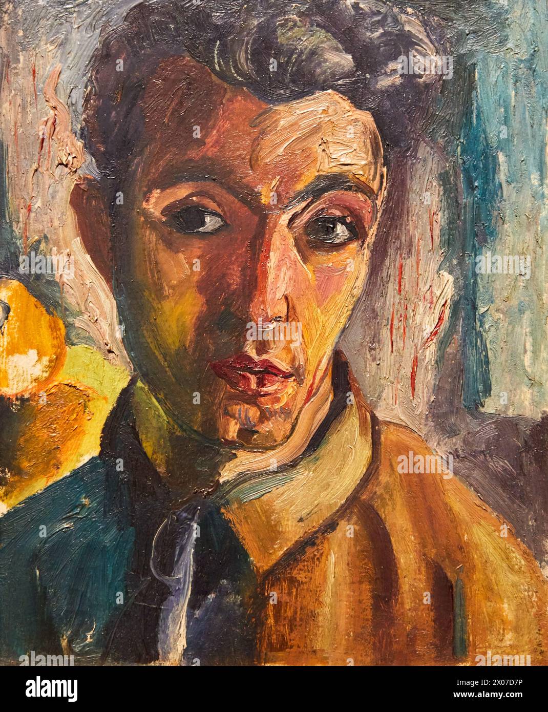"Self-portrait", c.1914-1917, Pere Daura, National Museum of Catalan Art, Museu Nacional d Art ...