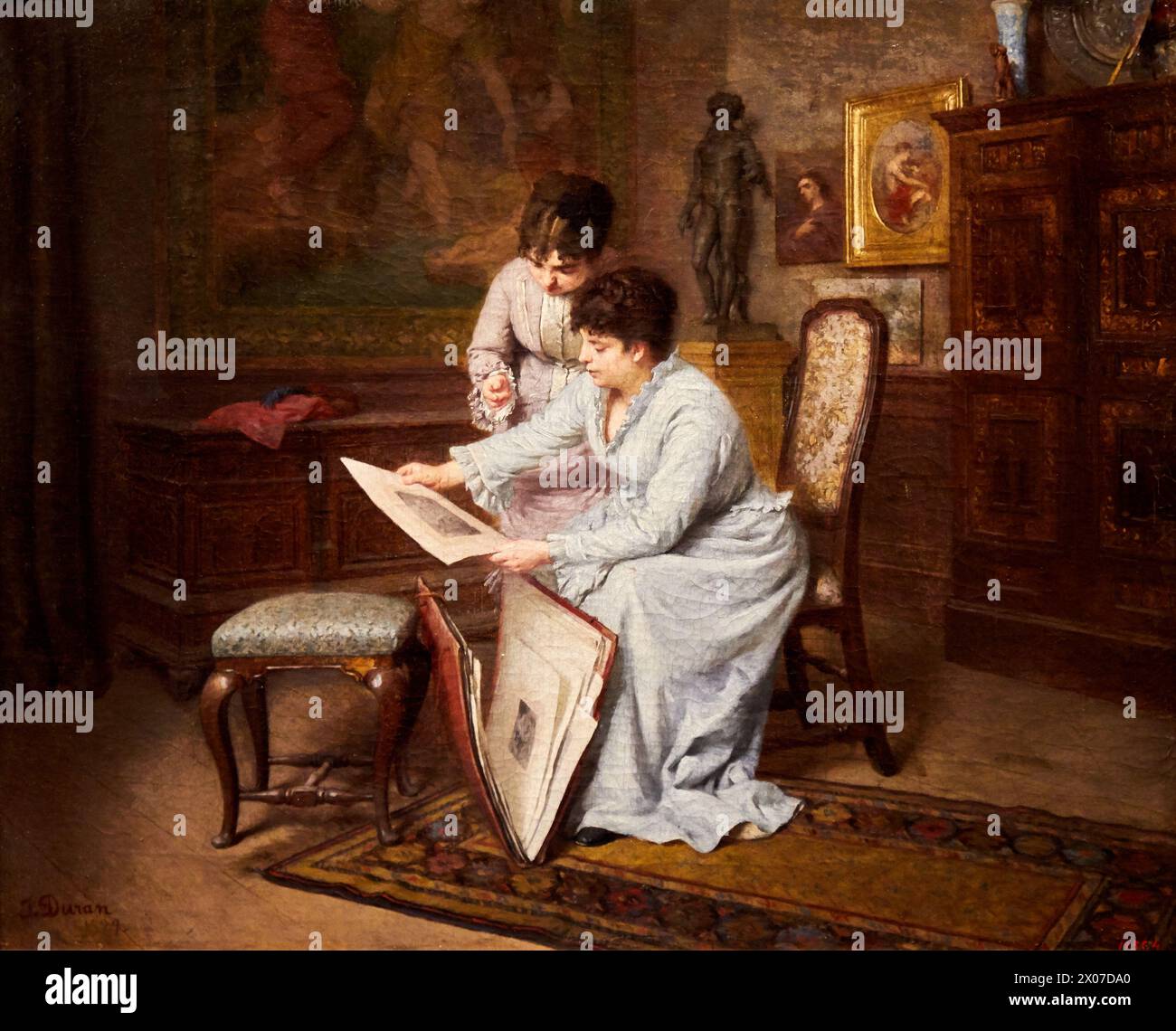 "Choosing Prints", 1879, Josep Duran, National Museum of Catalan Art ...