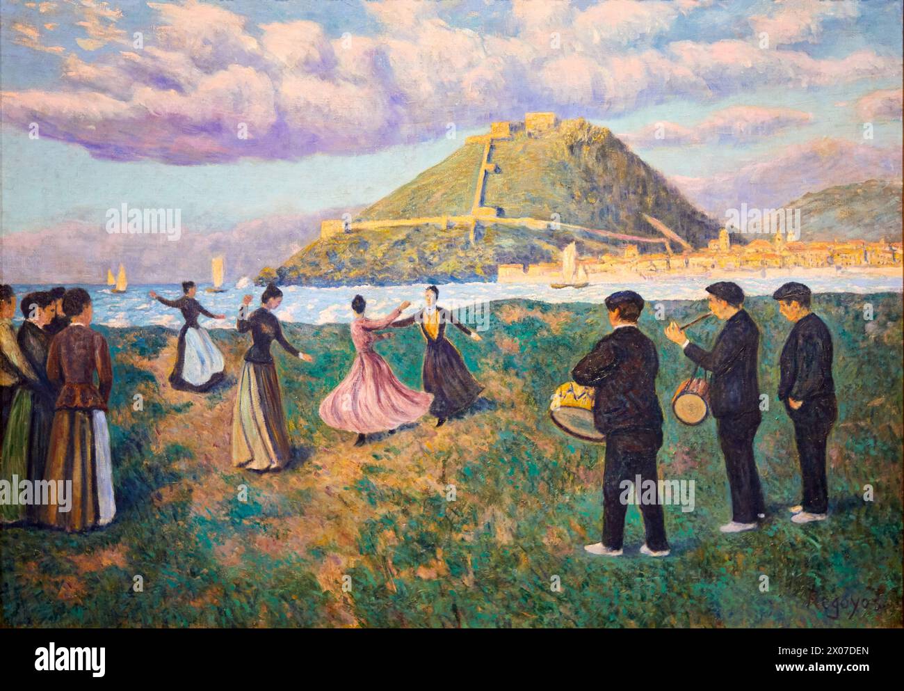 "Basque Celebration (Dance at El Antiguo, San Sebastian)", 1888, Darío ...