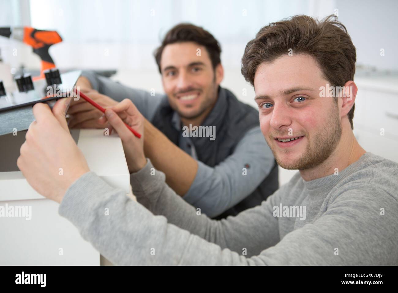 Installing new induction hob in hi-res stock photography and images - Alamy