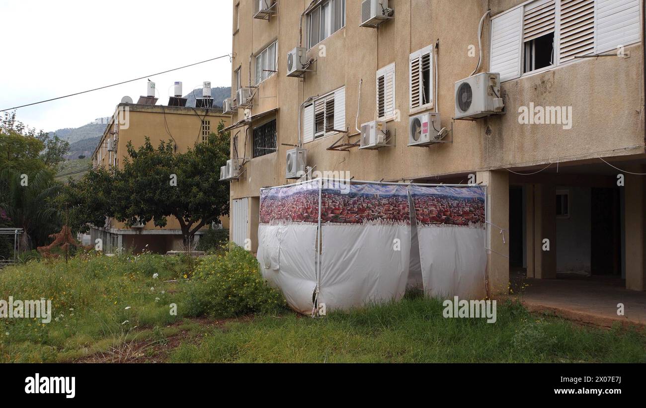 A traditional sukkah hut for use during the Jewish festival of Sukkot ...