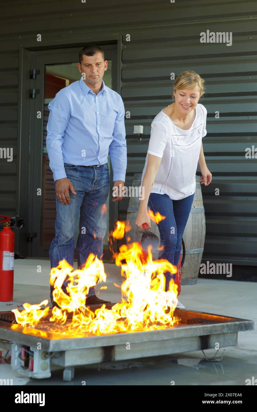 Fireman couple hi-res stock photography and images - Alamy