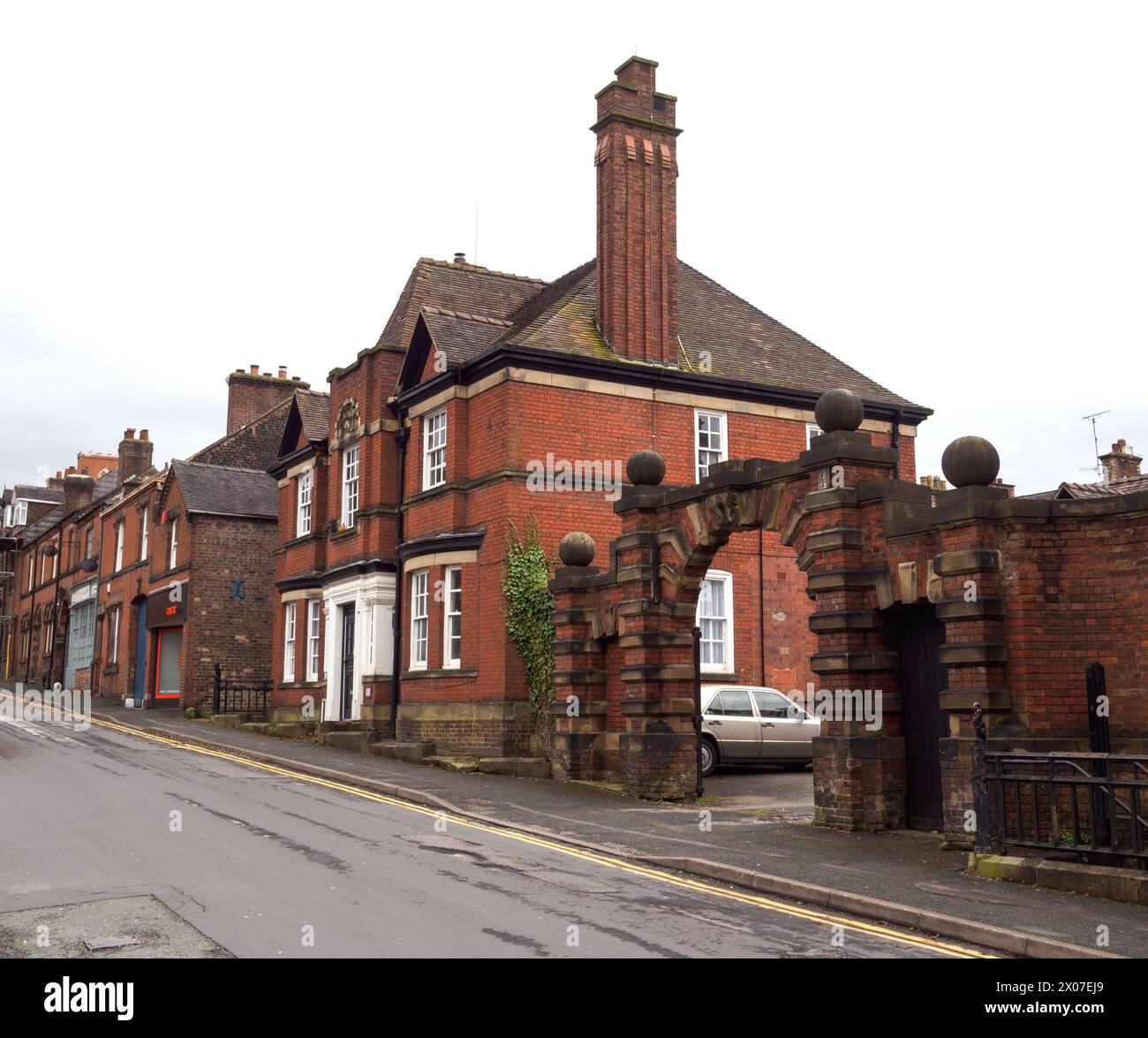 Part of the former County Police Station complex in Leek North ...