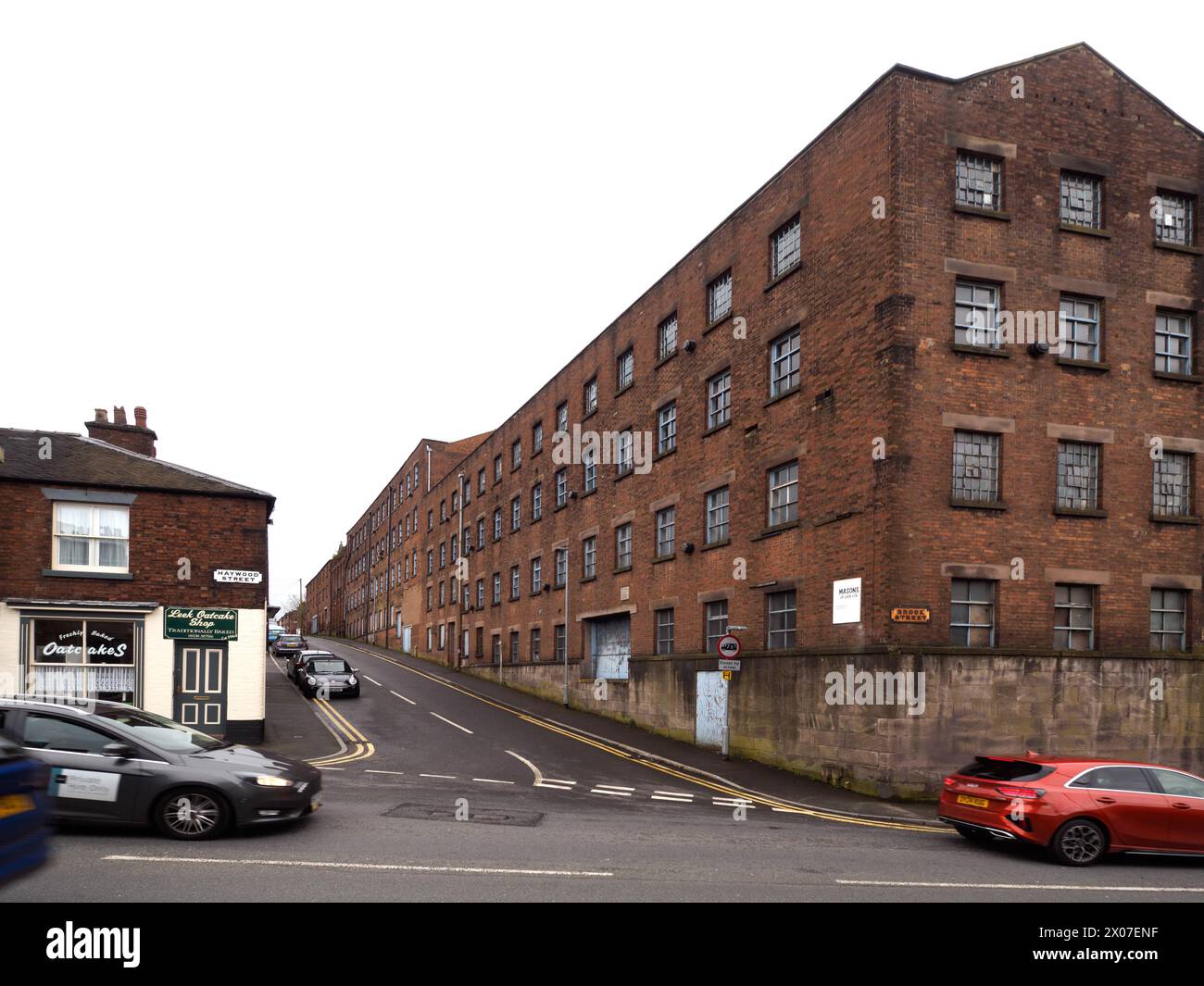 London Mills a former silk mill in Leek North Staffordshire Stock Photo ...