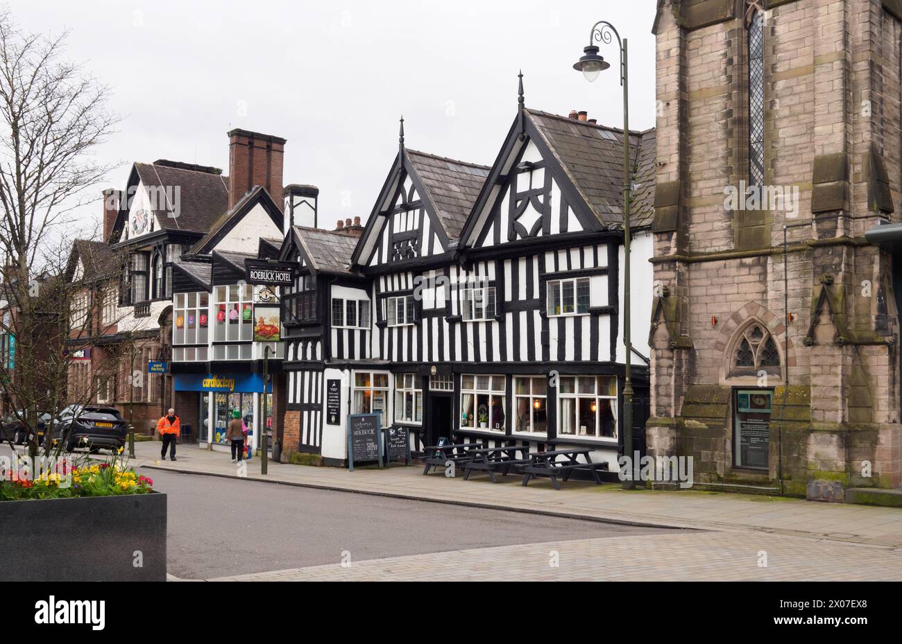 The Roebuck Hotel Leek Stock Photo - Alamy