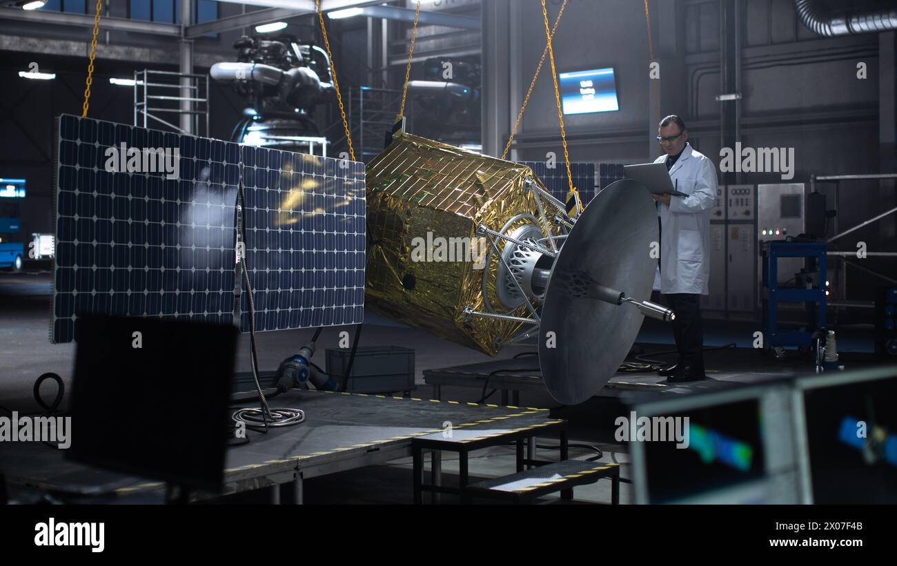 Space exploration man working on hi-res stock photography and images ...