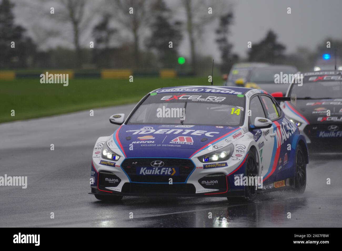 Dalton on Tees, 10 April 2024. Ronan Pearson driving a Hyundai i30N for ...
