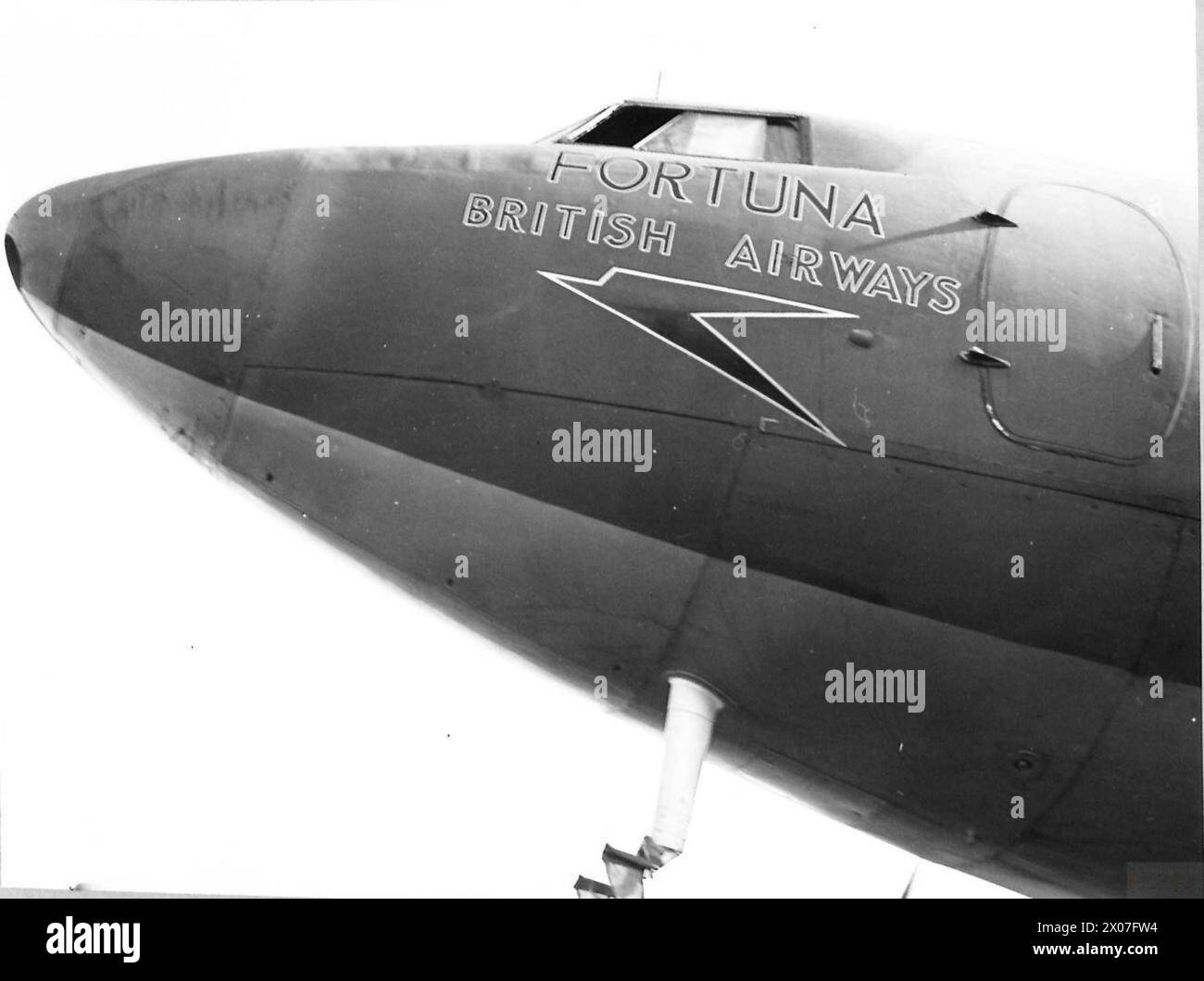 The Royal Air Force in Britain is shown in a photographic negative covering the period 1940-1945 ...