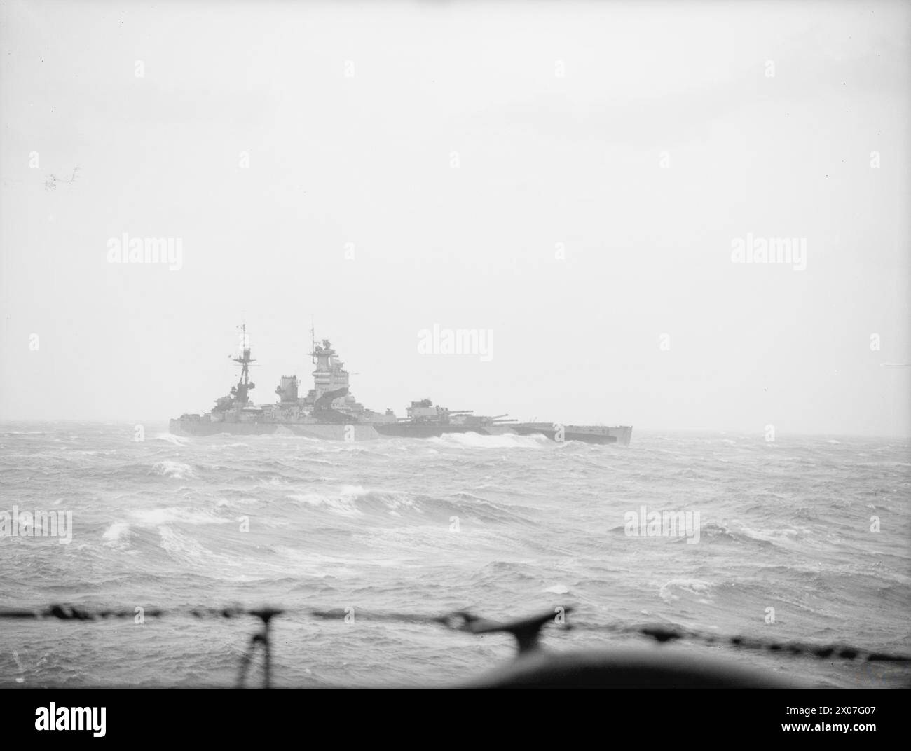 HMS NELSON IN THE WESTERN MEDITERRANEAN, APRIL 1943 - HMS NELSON, Force ...