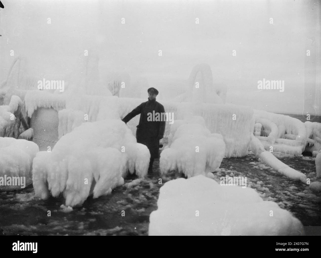 A BRITISH BATTLESHIP IN ARCTIC WATERS. 9 FEBRUARY 1943, ABOARD HMS ...