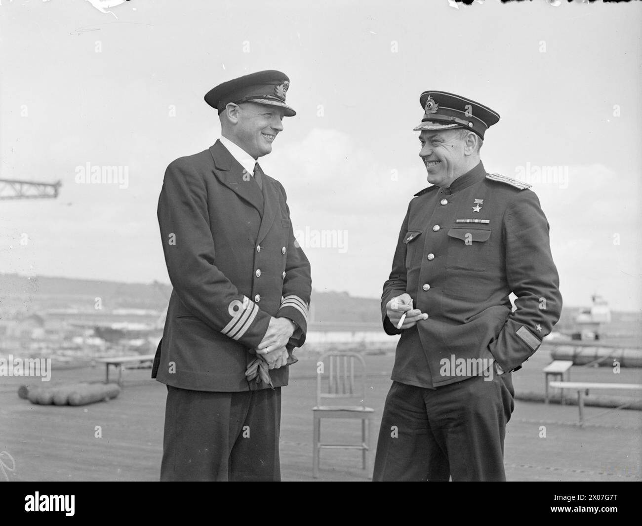 THE BRITISH NAVY'S GIFT TO RUSSIA. 29 TO 31 MAY 1944, ROSYTH. THE ...