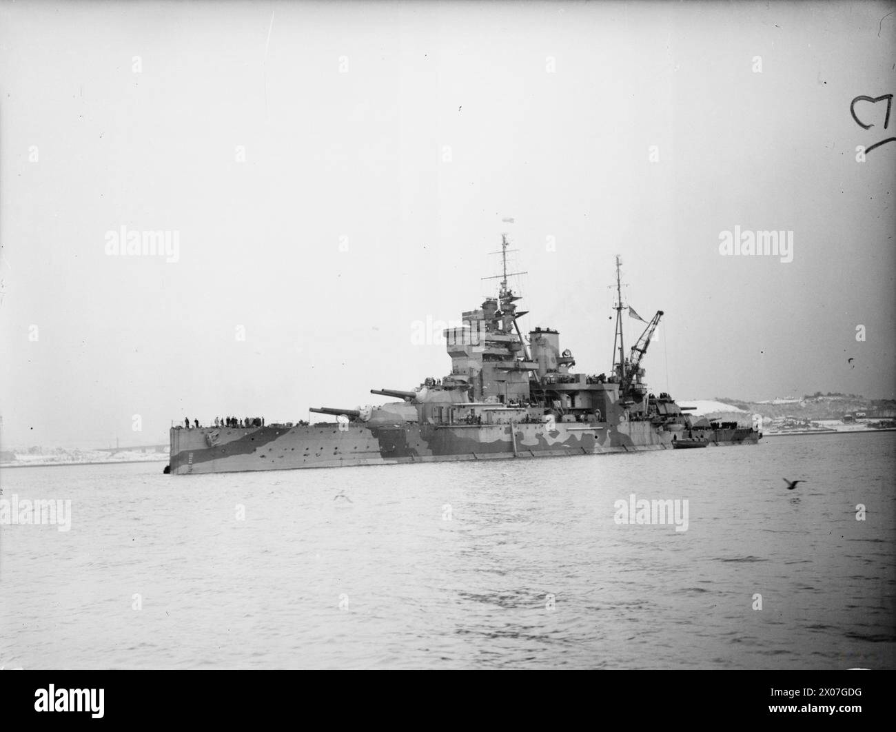 BRITISH WARSHIPS OF THE SECOND WORLD WAR - The battleship HMS QUEEN ...