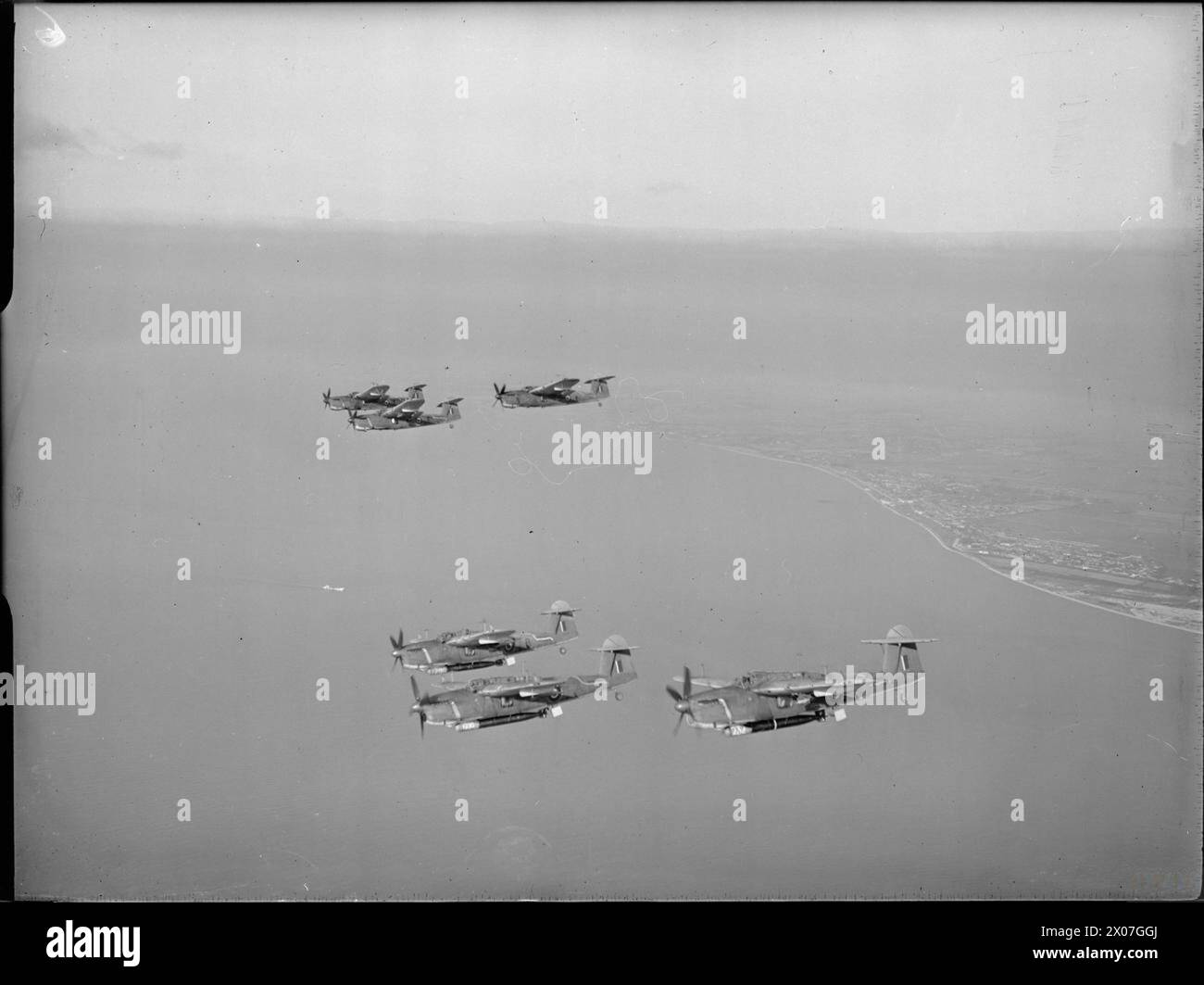 THE ROYAL NAVY DURING THE SECOND WORLD WAR - Six Fairey Barracuda ...