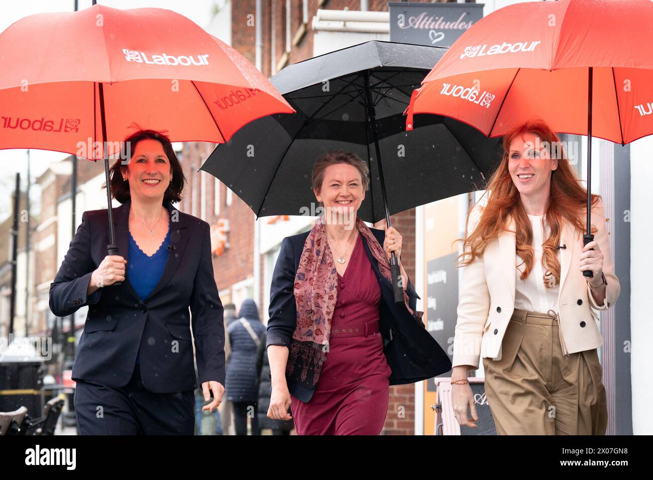 (left-right) Labour's shadow chancellor Rachel Reeves, shadow home ...
