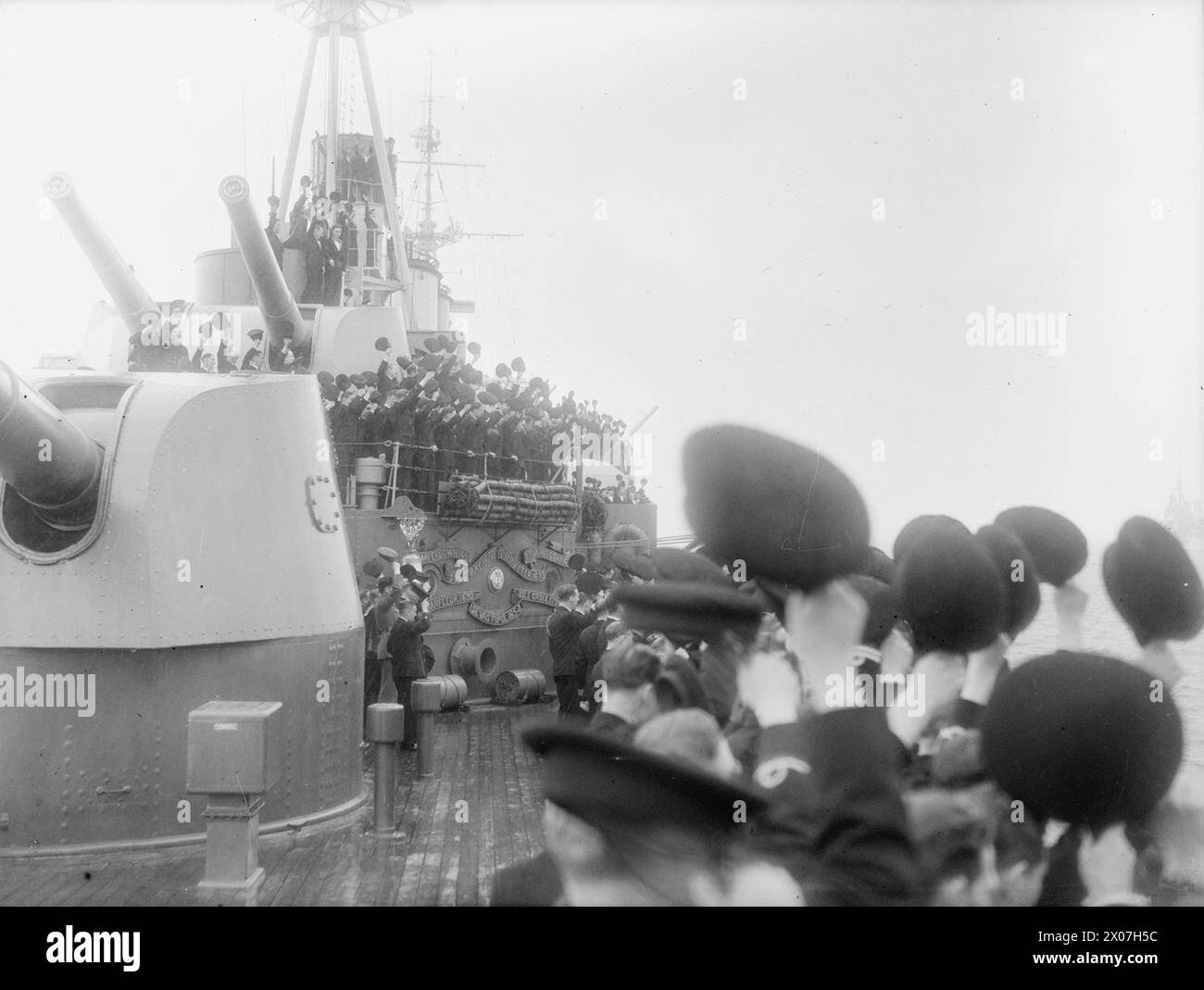 On 16 August 1943 at Scapa Flow, the King visited the Home Fleet ...