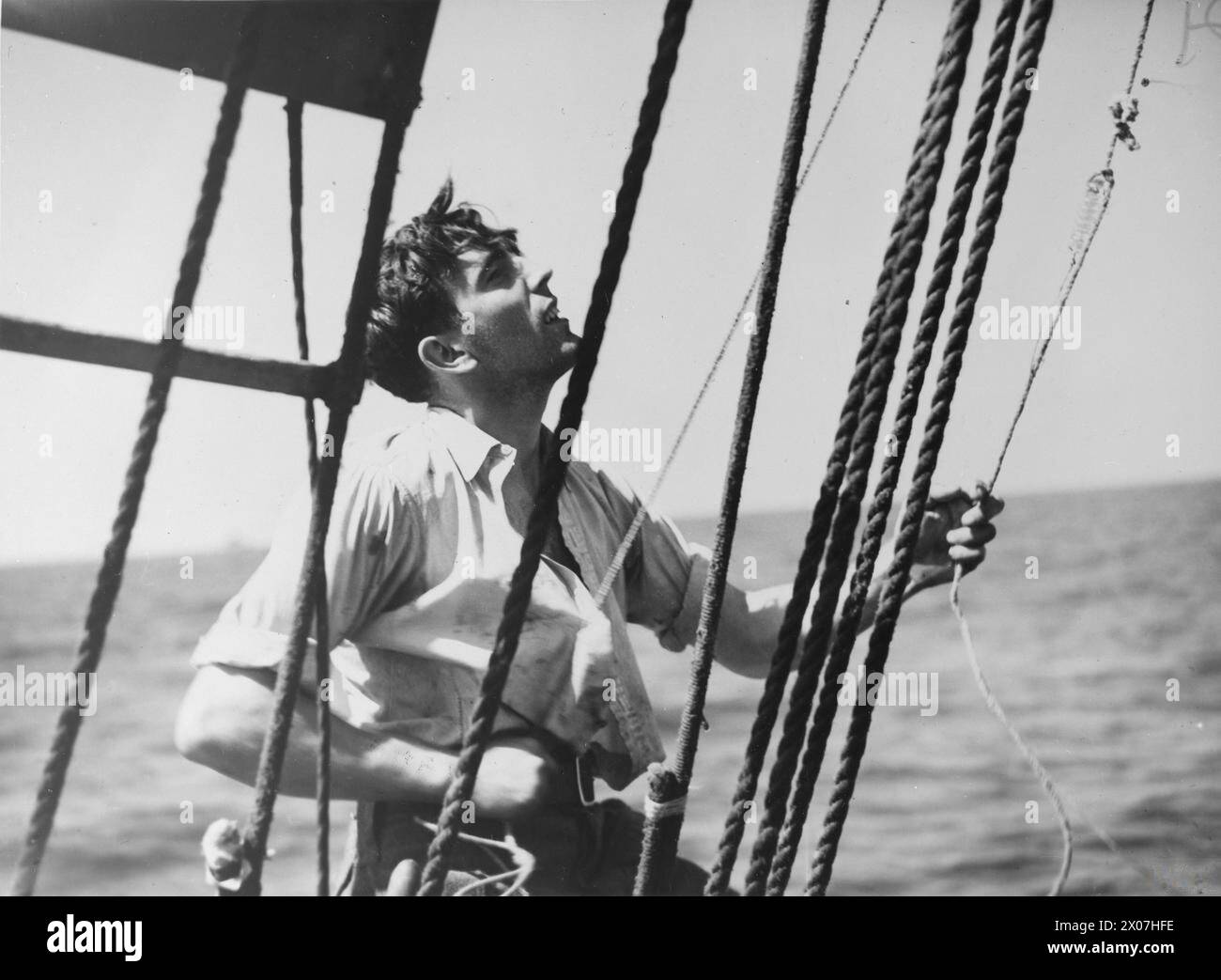 A Levant schooner undergoes final trials at the Coastal Forces Base in ...