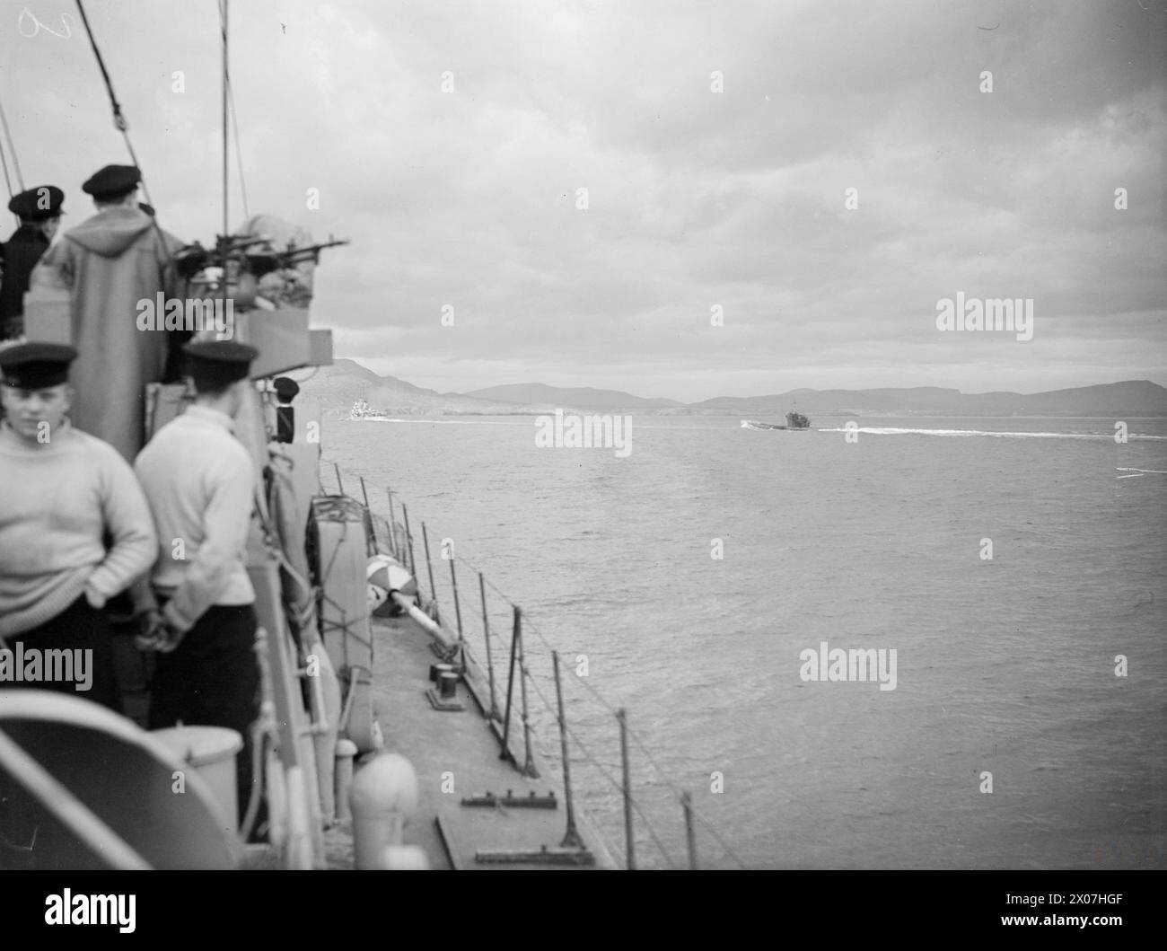 On 9–10 May 1945, German U-boats surrendered at Loch Eriboll, Scotland ...