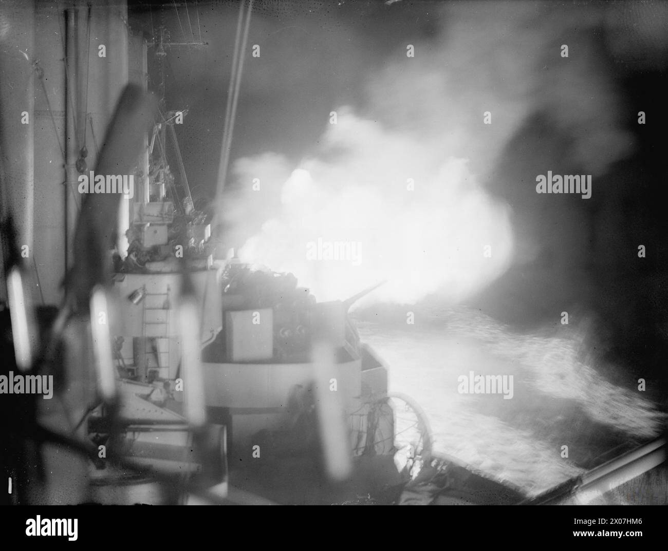 NIGHT ATTACK ON ENEMY CONVOY; NAVAL ACTION PICTURES. 12 JANUARY 1944 ...