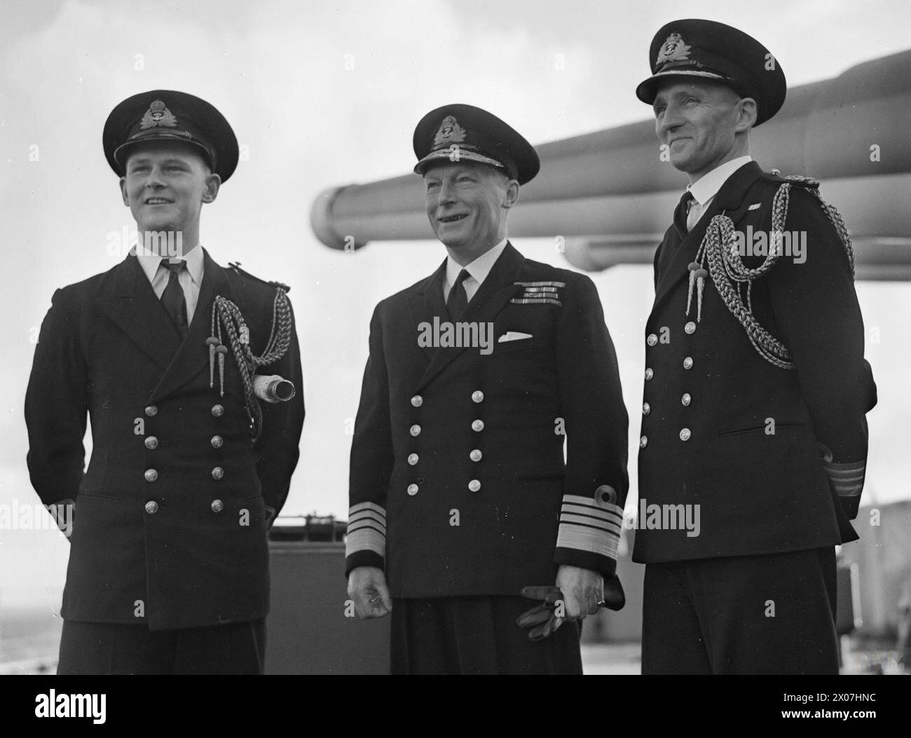 Admiral Sir John Tovey and his staff aboard HMS King George V, Home ...