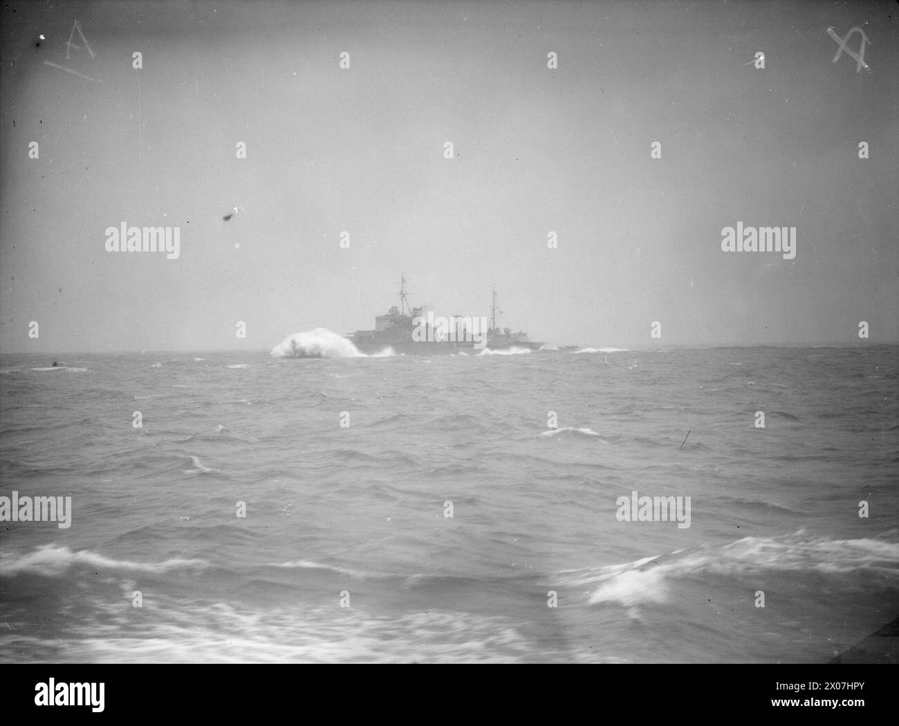 In 1941, HMS Kenya sailed through rough Channel seas on patrol with the ...