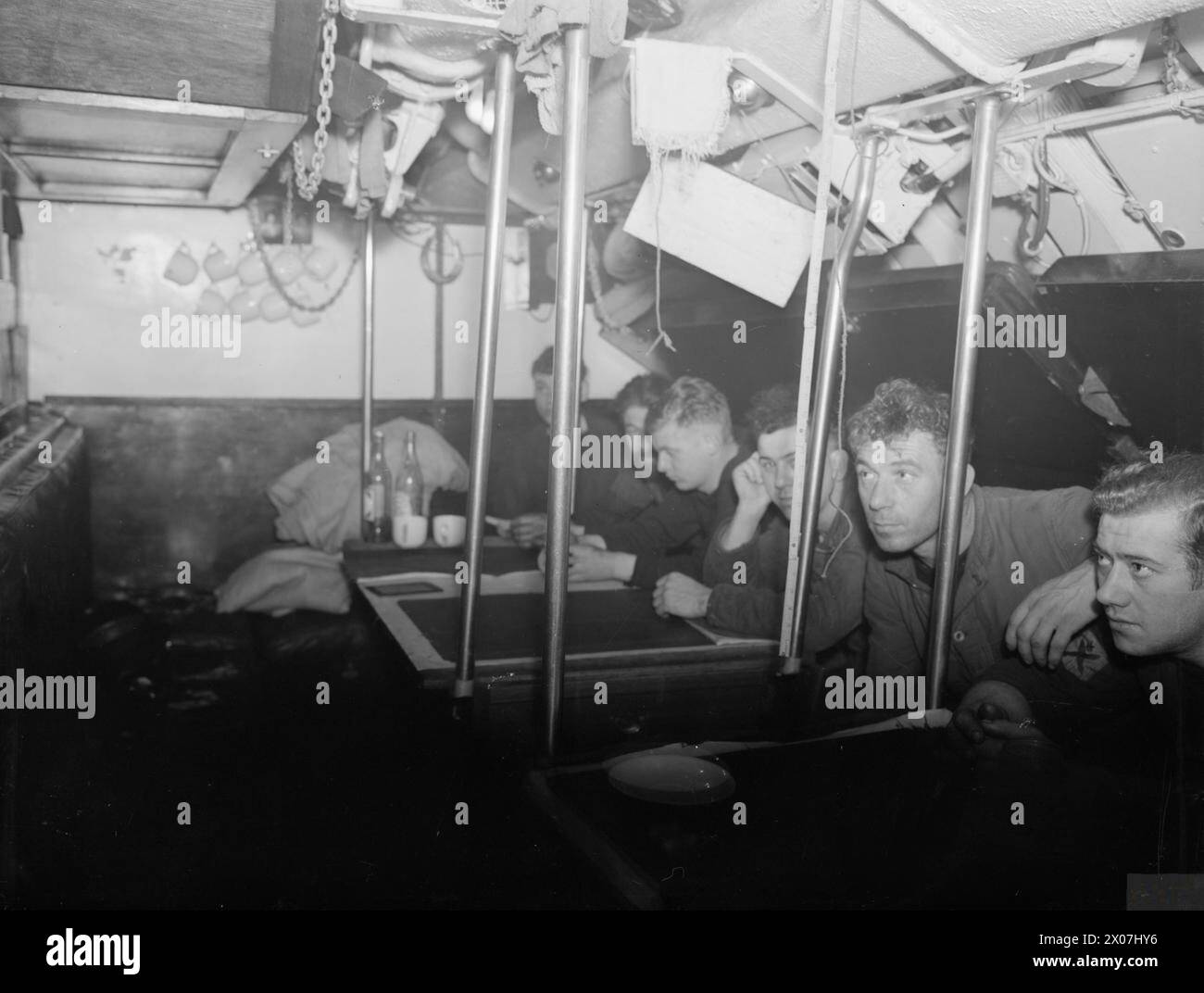 In July 1942, the seamen's mess aboard HM Submarine Tribune at Scapa ...
