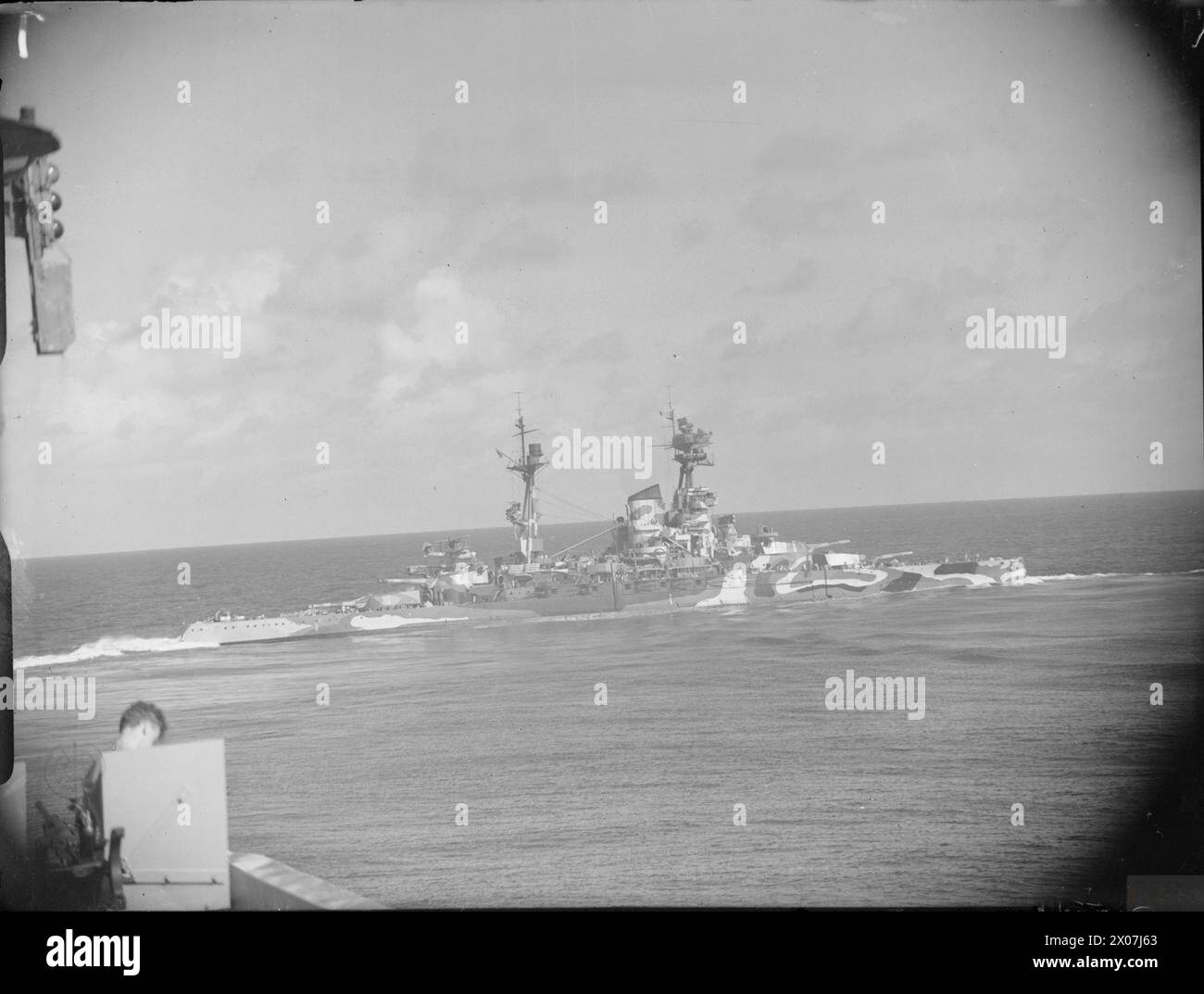 THE ROYAL NAVY DURING THE SECOND WORLD WAR - HMS RESOLUTION at sea ...
