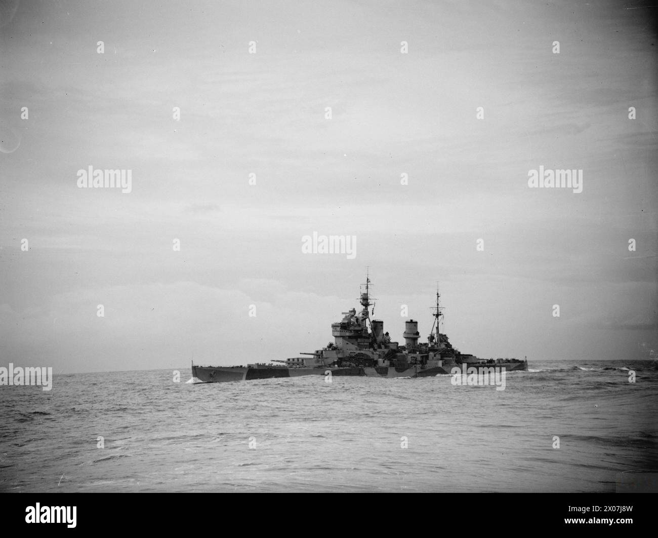 HMS HOWE AND HMS KING GEORGE V. SCAPA FLOW, 17 OCTOBER 1942. - HMS KING ...