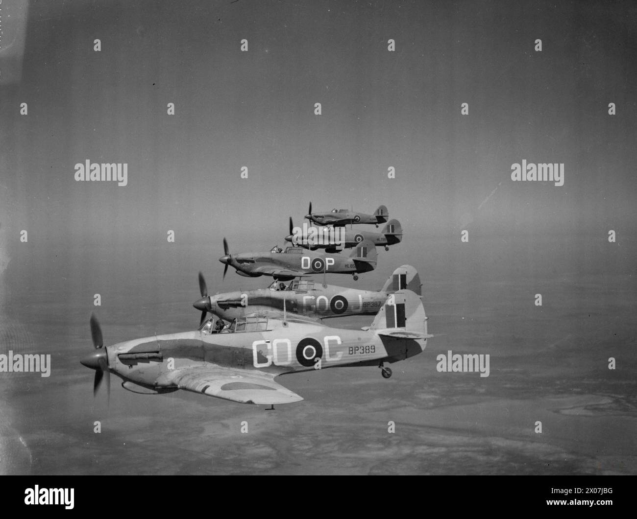 Three raf hawker hurricanes from hi-res stock photography and images ...