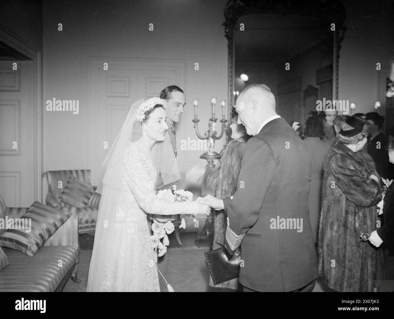 ADMIRAL BRIND'S WREN DAUGHTER MARRIED IN LONDON. 22 JANUARY 1943 ...