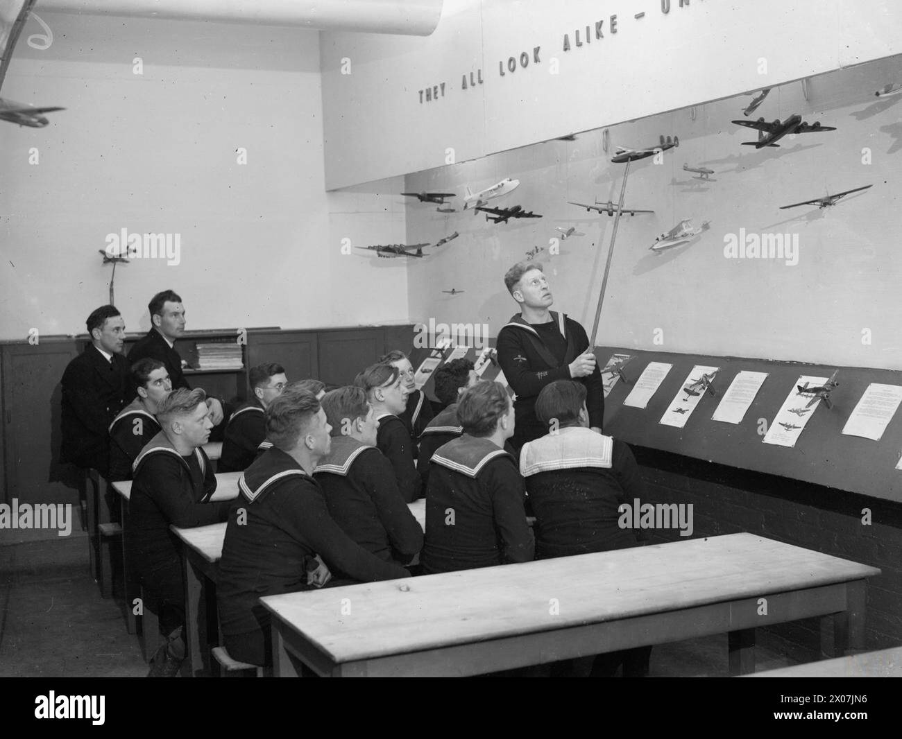 INVASION CRAFT OFFICERS AT SCHOOL. 16 MAY 1944, AT COMBINED OPERATION ...