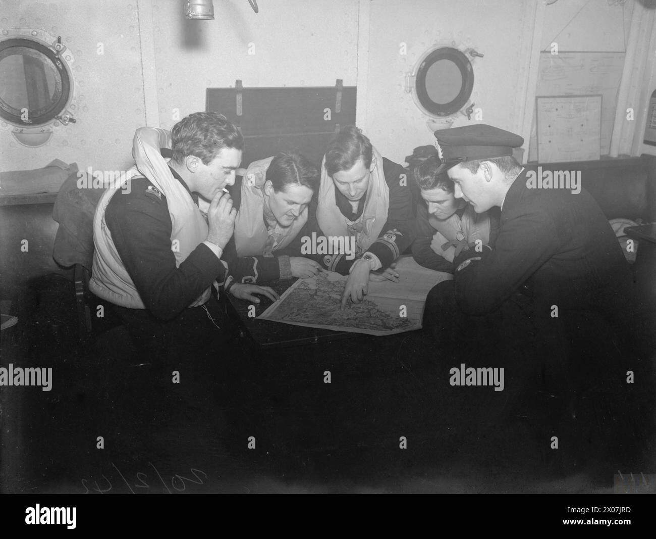 ON BOARD HMS VICTORIOUS. FEBRUARY 1942, AT SEA IN THE NORTH ATLANTIC ...
