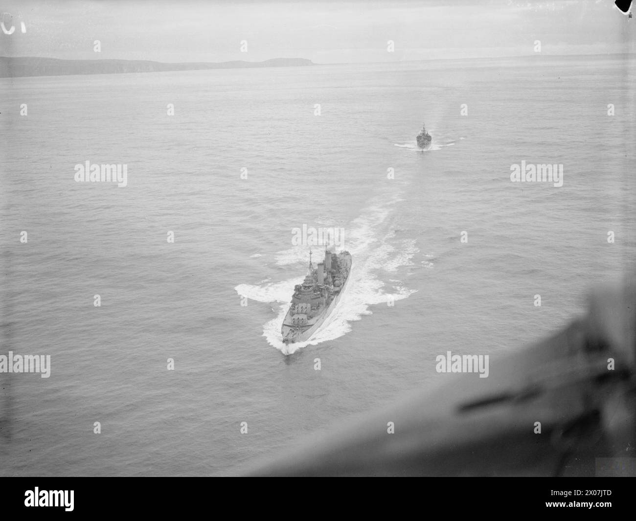 AERIAL VIEWS OF HMS EDINBURGH. 28 OCTOBER 1941, SCAPA FLOW. - HMS ...