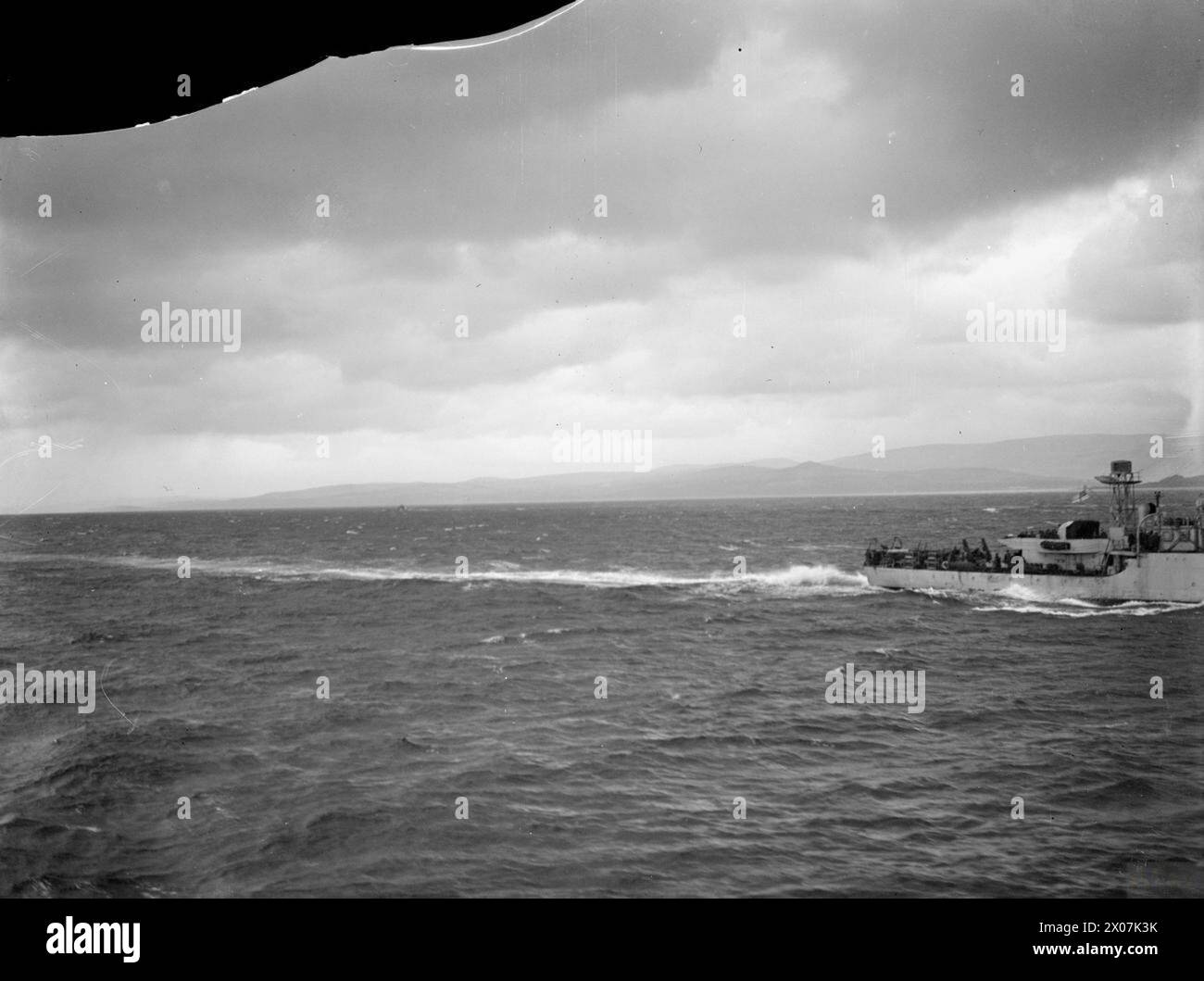 Anti-torpedo net trials and Foxer trials conducted astern of a ...