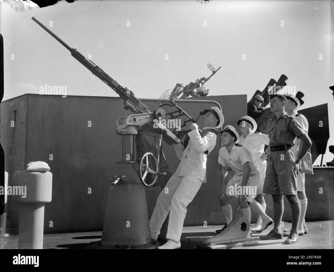 THE ROYAL NAVY DURING THE SECOND WORLD WAR - Aboard HMS RODNEY, a group ...