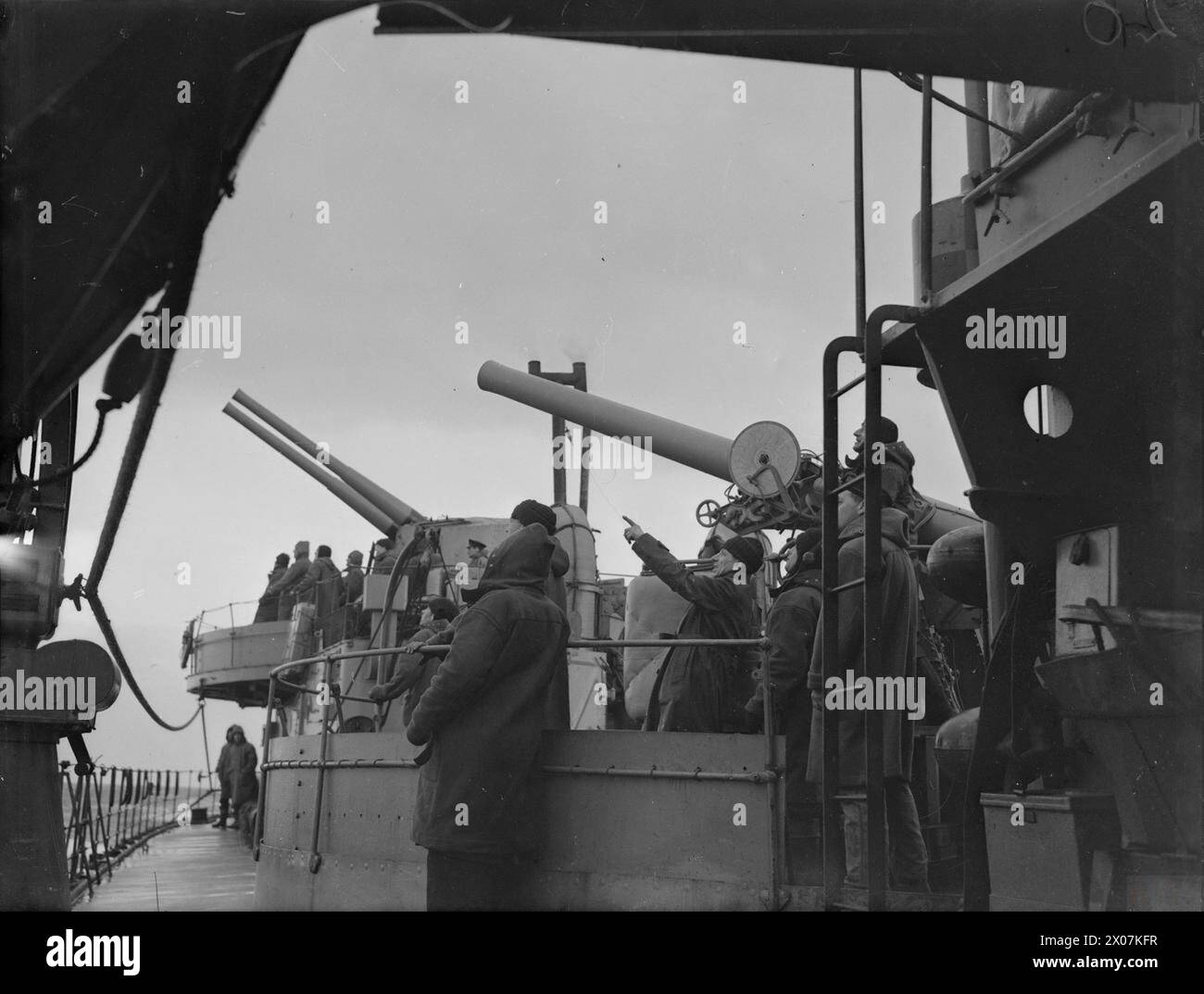 ON BOARD THE DESTROYER HMS KIPLING ON PATROL WITH THE 5TH DESTROYER ...