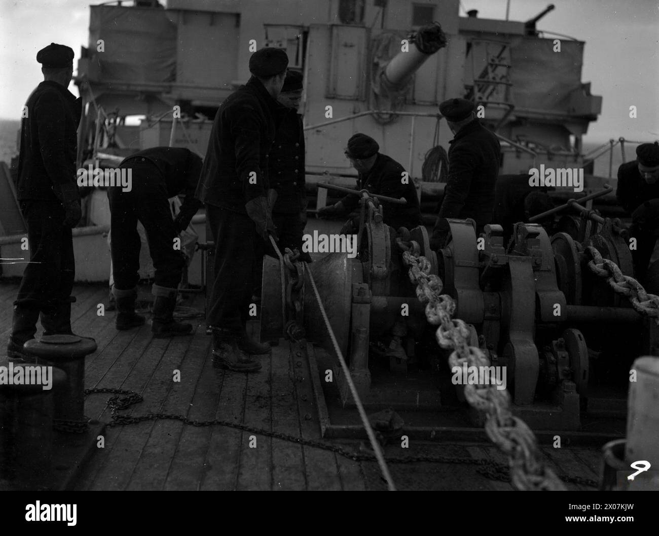 ANTI U-BOAT TORPEDO TRIALS HELD ON BOARD HMS BENTINCK, CAPTAIN CLASS ...