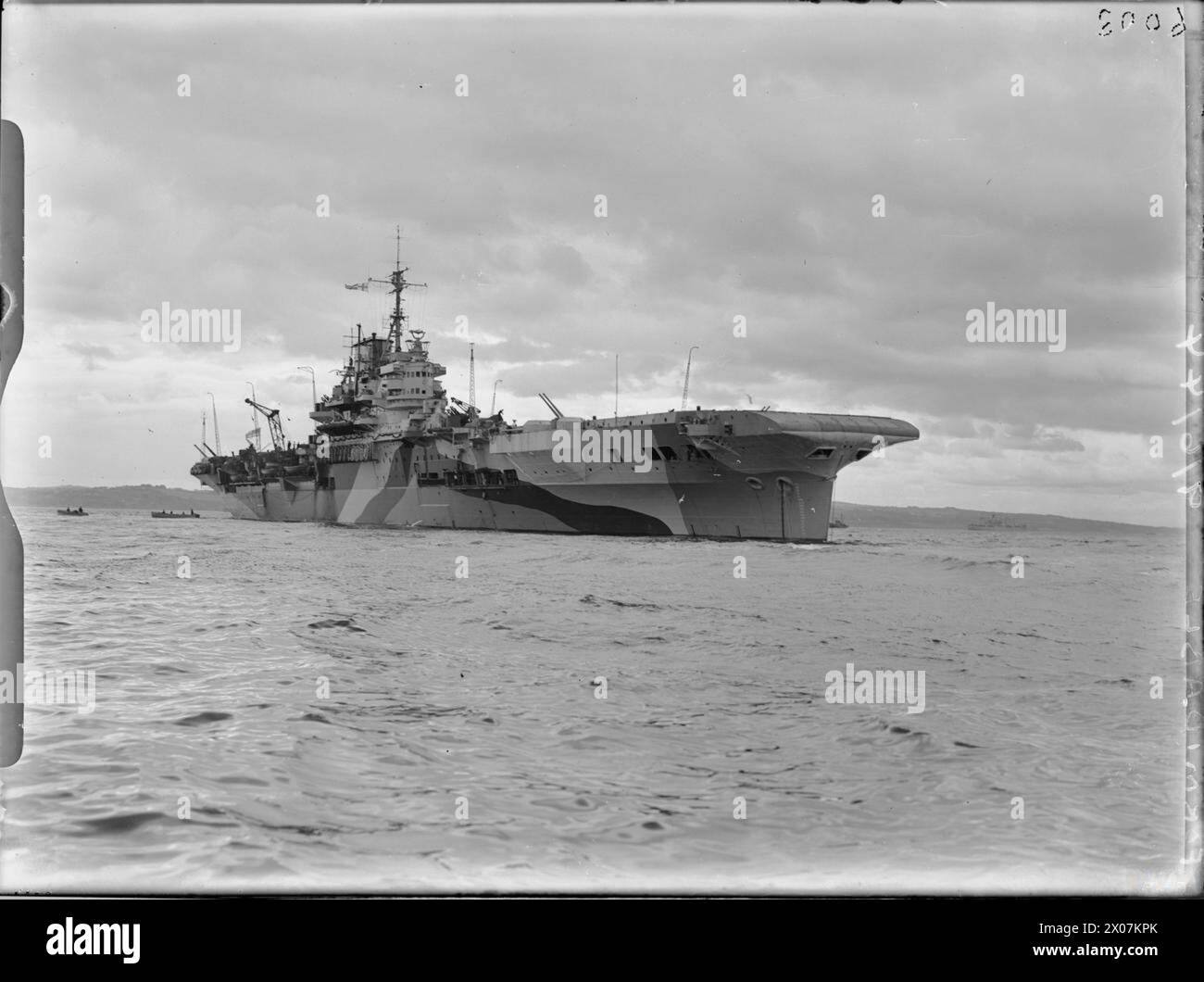 HMS FORMIDABLE - At anchor Formidable Stock Photo - Alamy