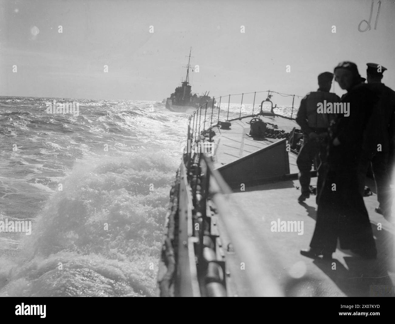 On 24 August 1940, a destroyer flotilla performed exercises on board ...