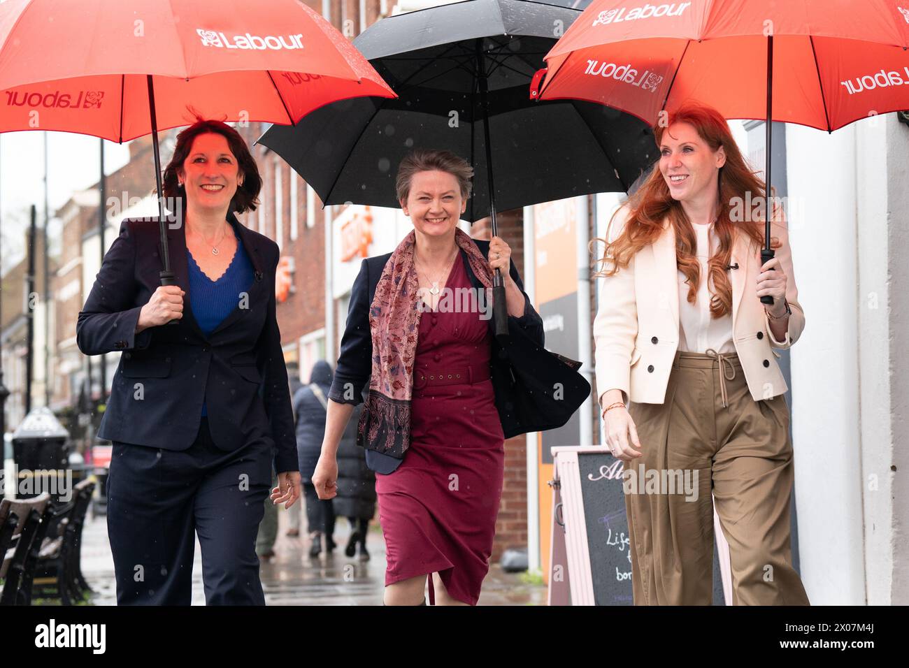 (left-right) Labour's shadow chancellor Rachel Reeves, shadow home ...