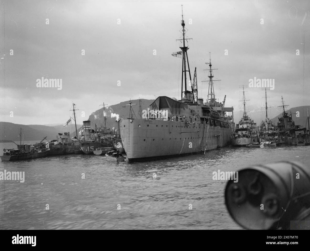 SHIPS AT HVALFJORD, ICELAND. 10 TO 22 NOVEMBER 1941, ON BOARD THE ...