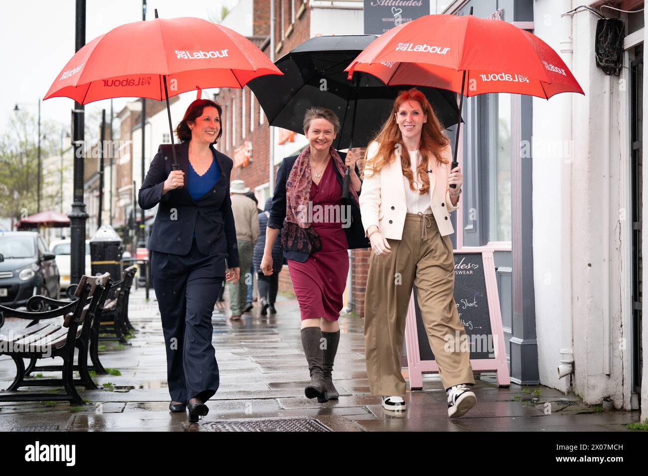 (left-right) Labour's shadow chancellor Rachel Reeves, shadow home ...