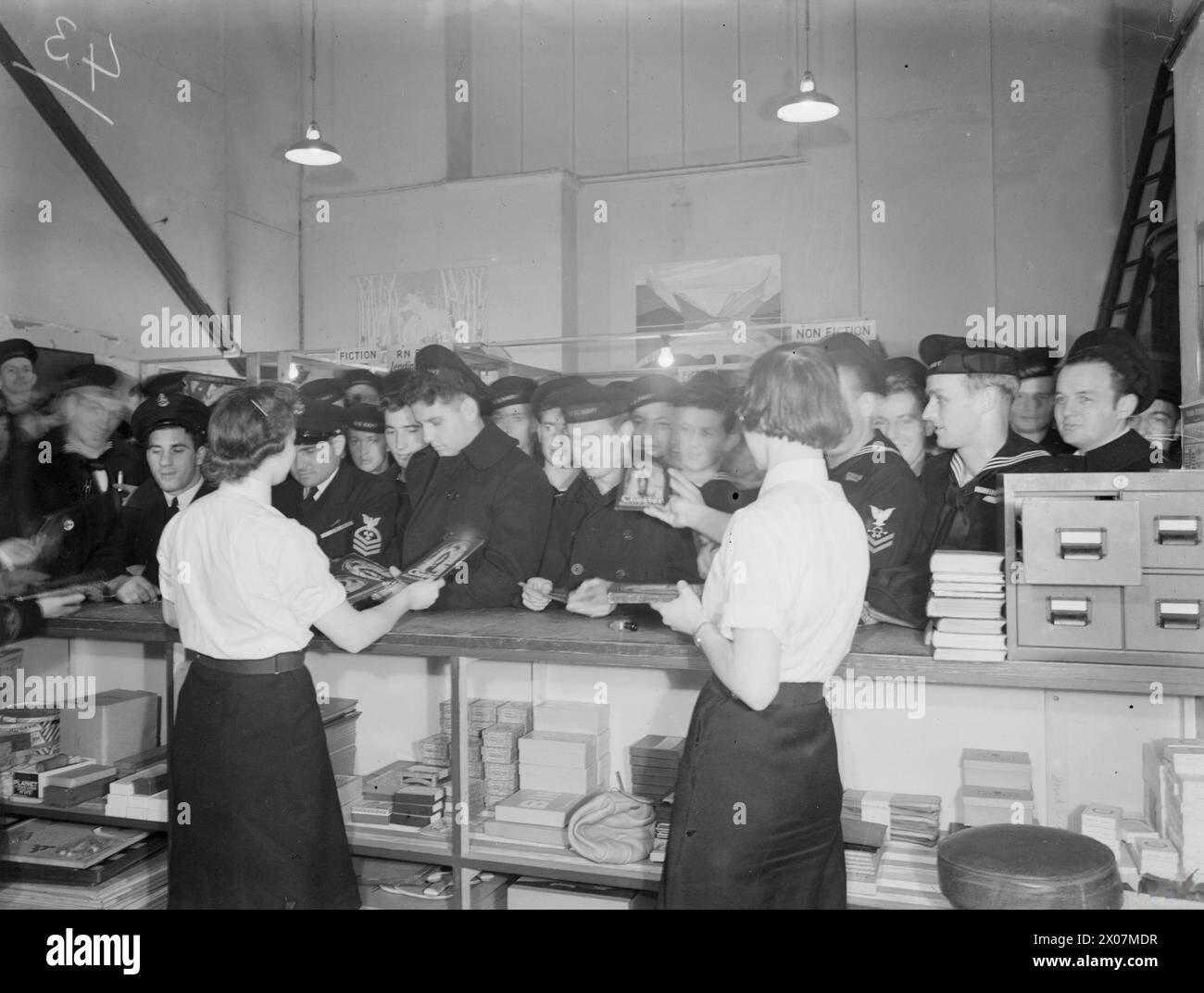 AMENITIES DEPARTMENT OF THE BRITISH NAVY. 26 OCTOBER 1944, LIVER ...
