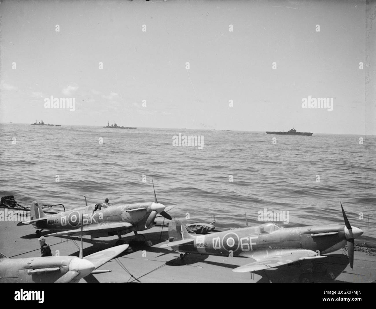 BIG BRITISH SHIPS IN THE IONIAN SEA AS INVASION OF SICILY BEGAN. 10 TO ...