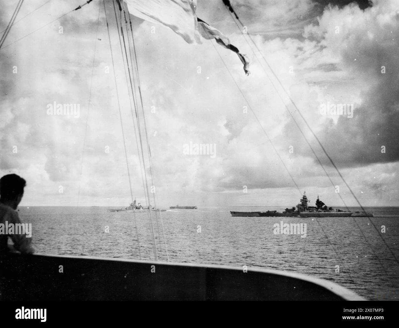 BRITISH NAVAL TASK FORCE IN ACTION OFF SUMATRA. 12 TO 18 APRIL 1945, ON ...