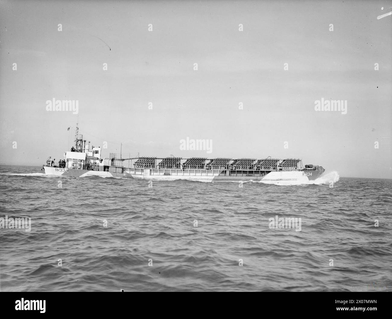 ROCKET CRAFT. 27 MARCH 1945, SOLENT. THE NAVY'S ROCKET CRAFT, LCT (R ...