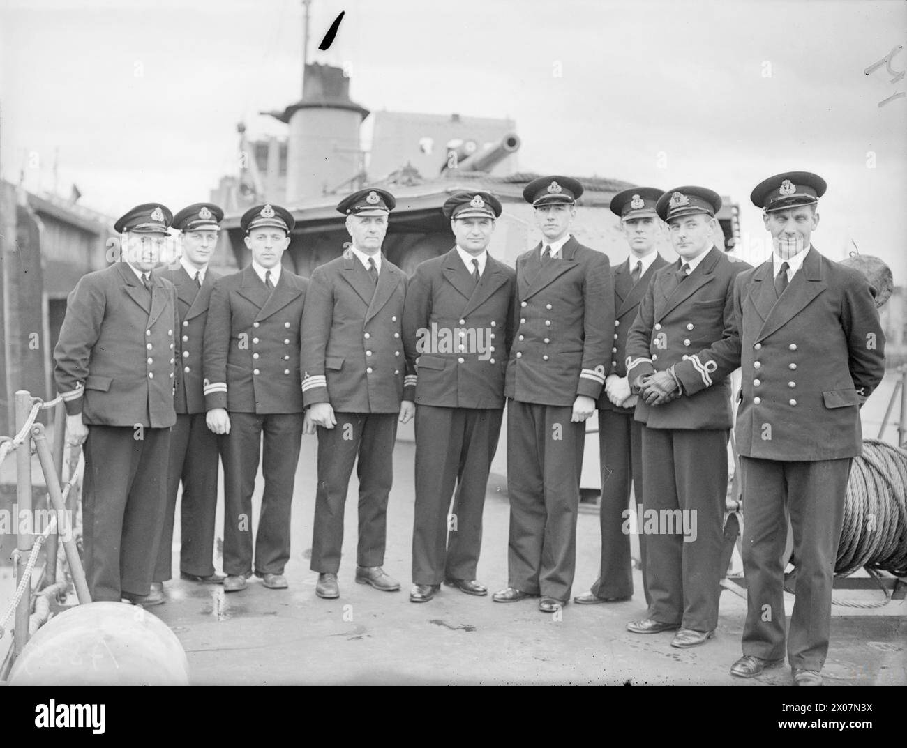 On 25 September 1940, officers of the Norwegian destroyer HNMS Sleipner ...