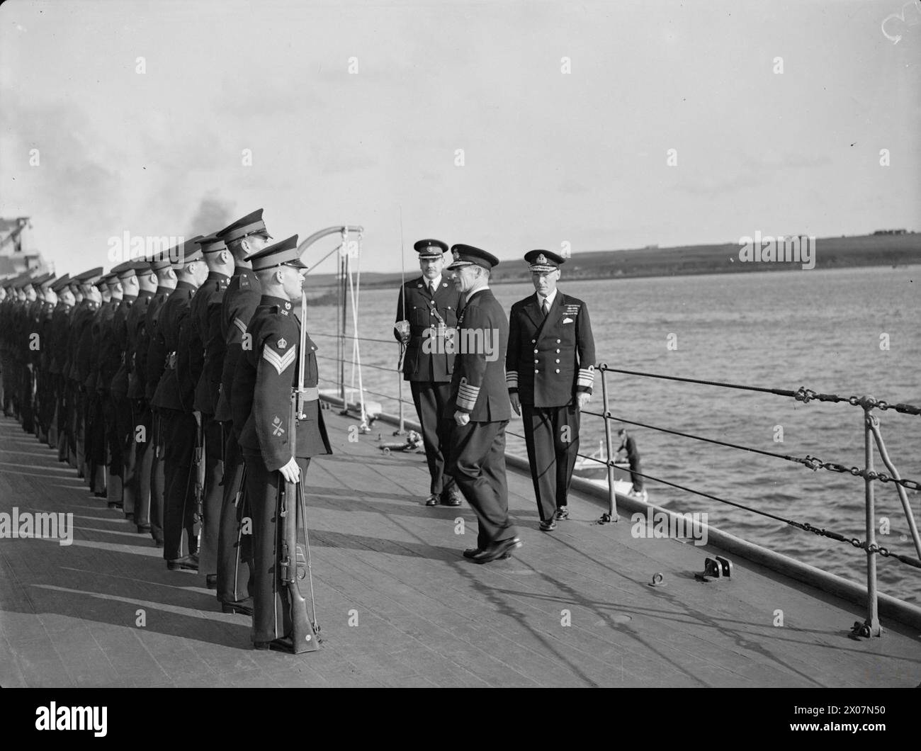 KING GEORGE OF THE HELLENES, VISITS GREEK WARSHIPS IN BRITISH WATERS ...