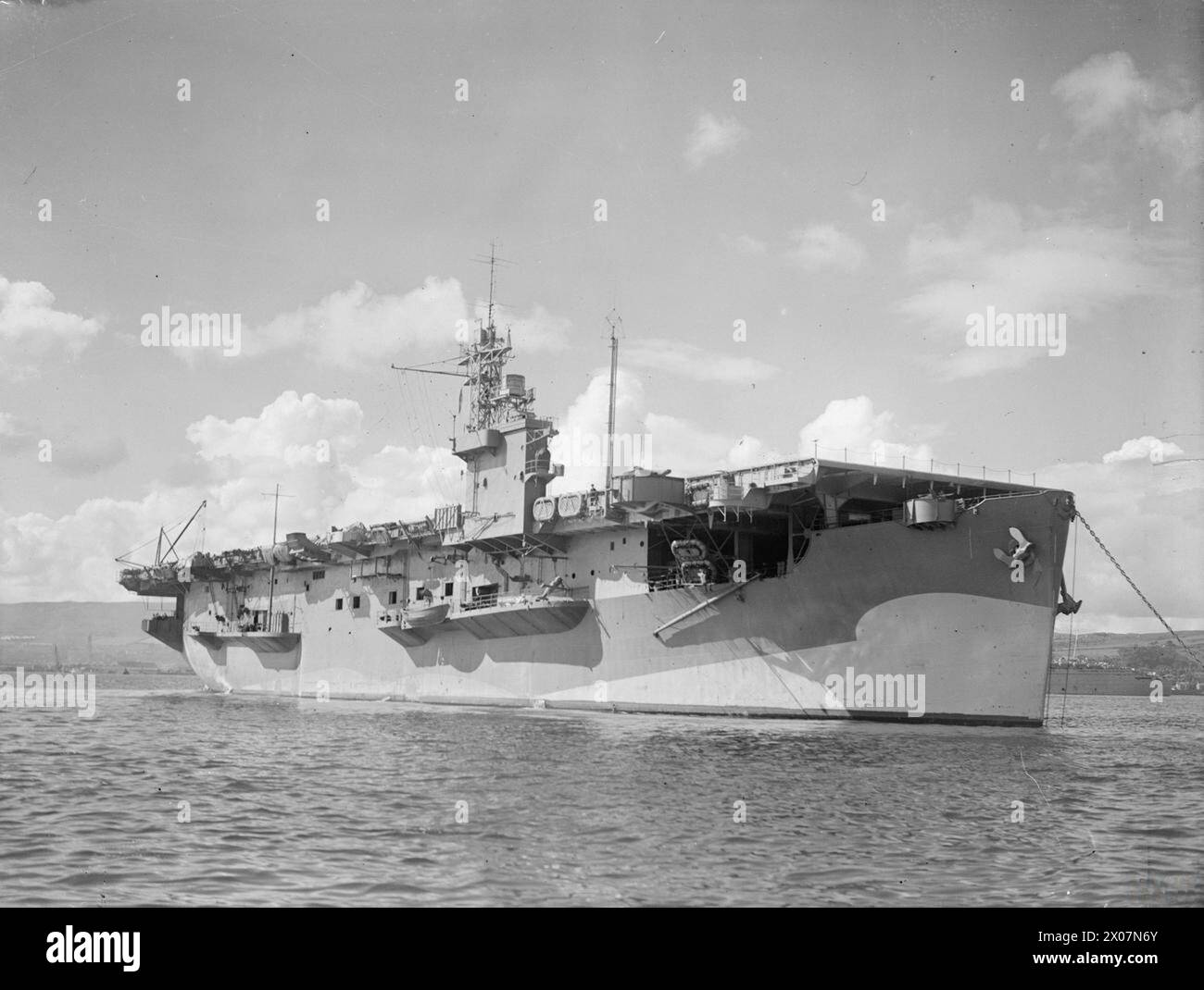 On 7 July 1943 at Greenock, HMS Attacker, an auxiliary aircraft carrier ...