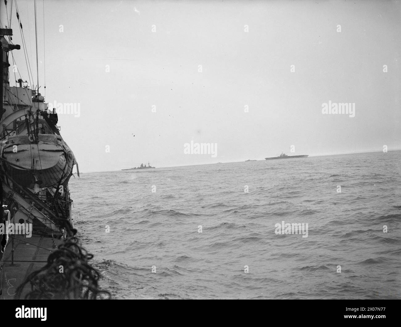 WITH THE HOME FLEET AT SEA. 1942, ON BOARD THE TRIBAL CLASS DESTROYER ...